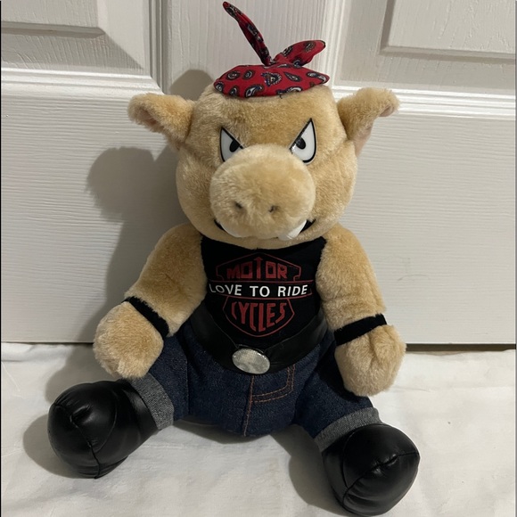 Harley-Davidson | Other | Vintage Harley Davidson Plush Hog Pig Love To ...